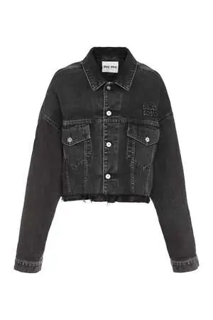 Miu Miu Denim Jacket Black