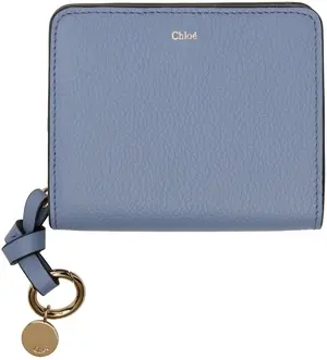 Chloé Chloé Blue Alphabet Compact Wallet - 484 Shady Cobalt