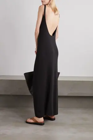 Matteau Open-back Stretch-knit Maxi Dress