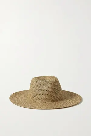 Eugenia Kim Emmanuelle Metallic Straw Hat Brown