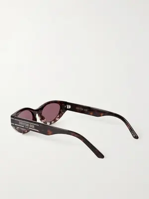 Dior Diorsignature B5i Oval-frame Sunglasses - Brown