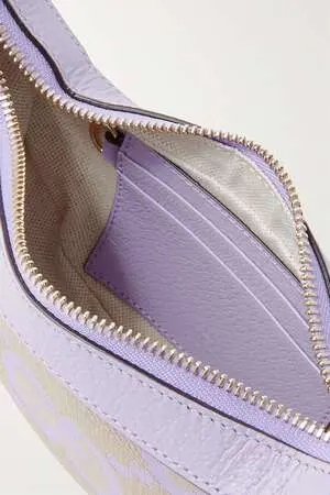 Gucci Ophidia Mini Textured-leather Trimmed Canvas-jacquard Shoulder Bag