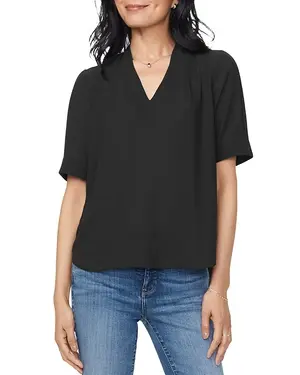 NYDJ Oversized V-neck Top - Black