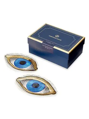 Jonathan Adler Eye Trinket Trays 2-piece Set