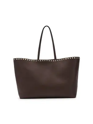 Valentino Garavani Women's Rockstud Leather Tote - Niagara Fondant