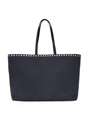 Valentino Garavani Women's Rockstud Leather Tote - Niagara Marine
