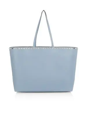 Valentino Garavani Women's Rockstud Leather Tote - Niagara Niagara