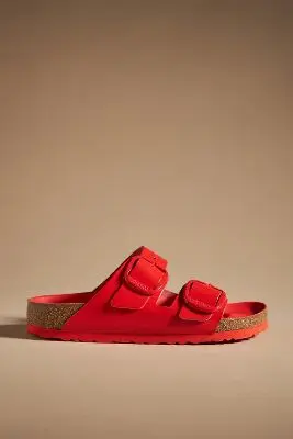 BIRKENSTOCK Birkenstock Arizona Big Buckle High Shine Sandals Red