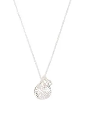 DOWER & HALL White Topaz Pendant Necklace - Silver
