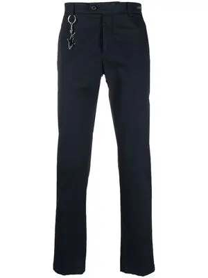 Paul & Shark Keyring-detail Straight-leg Chinos - Blue