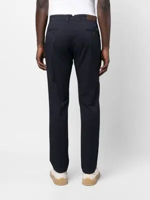 Paul & Shark Keyring-detail Straight-leg Chinos - Blue