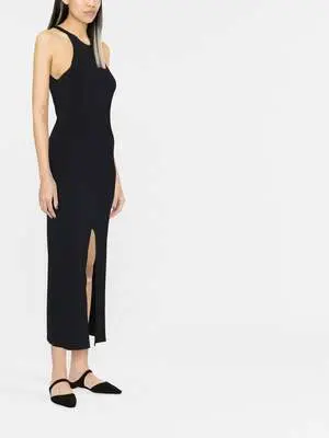 Nanushka Sleeveless Fitted Midi Dress - Black