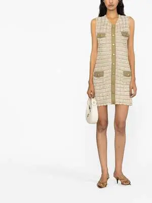 Balmain Tweed Sleeveless Dress