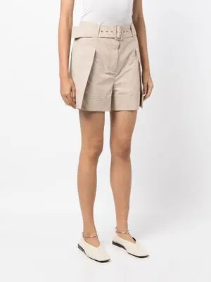 3.1 Phillip Lim Pleated Belted Shorts