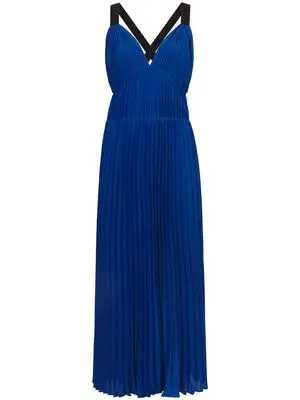 Proenza Schouler White Label Pleated Tank Midi Dress - Blue