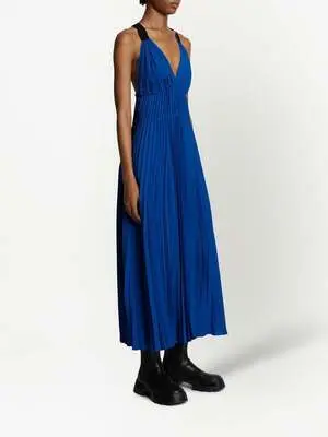 Proenza Schouler White Label Pleated Tank Midi Dress - Blue