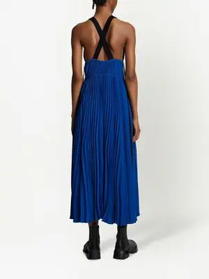 Proenza Schouler White Label Pleated Tank Midi Dress - Blue