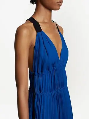 Proenza Schouler White Label Pleated Tank Midi Dress - Blue