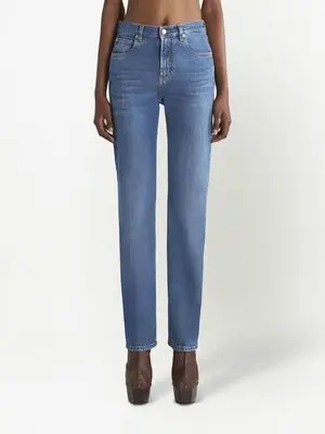 Etro Logo-appliqué Straight-leg Jeans
