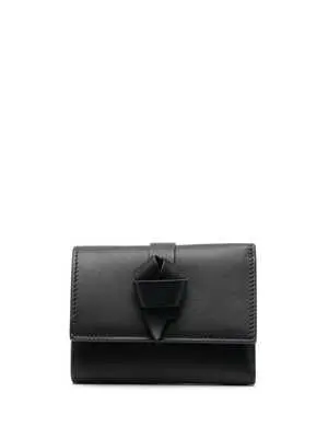 Acne Studios Knot-detail Leather Wallet - Black