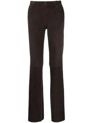 Stouls Flared Suede Trousers