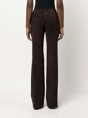 Stouls Flared Suede Trousers
