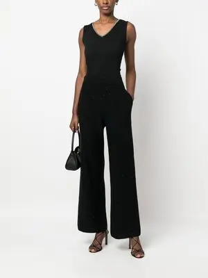 Fabiana Filippi Wide-leg Sequin-embellished Trousers