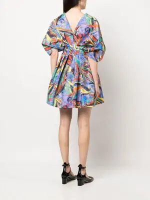 Rochas Pleated Minidress