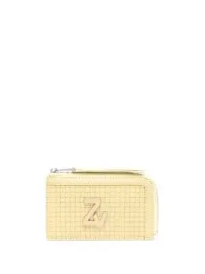 Zadig&Voltaire Logo-plaque Medium Leather Wallet - Neutrals