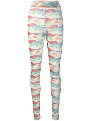 Henrik Vibskov Printed Mesh Leggings - Neutrals