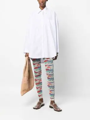 Henrik Vibskov Printed Mesh Leggings - Neutrals