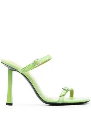 By Far Flick 90mm Sandals - Green