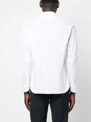 TINTORIA MATTEI 954 Spread-collar Long-sleeve Shirt - White