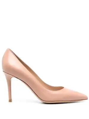 GIANVITO ROSSI 85mm Pointed-toe Leather Pumps