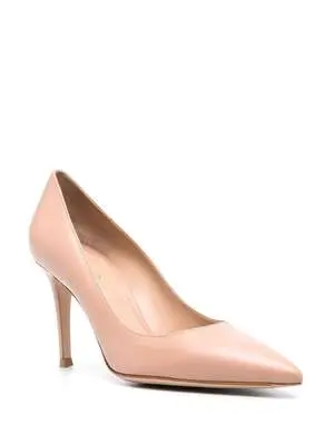 GIANVITO ROSSI 85mm Pointed-toe Leather Pumps