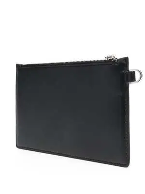 LANVIN Logo Debossed Leather Clutch