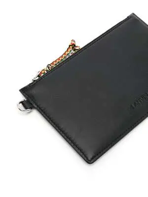LANVIN Logo Debossed Leather Clutch
