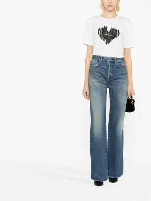 Saint Laurent High-waisted Bootcut Jeans