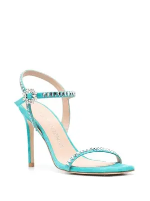 STUART WEITZMAN Embellished Open-toe Sandals - Blue