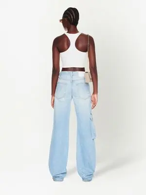 Off-White Toybox Wide-leg Jeans - Blue