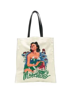 Moschino Illustration-print Tote Bag - Yellow