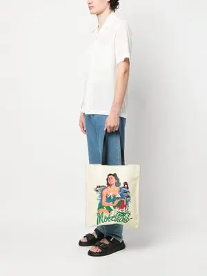 Moschino Illustration-print Tote Bag - Yellow