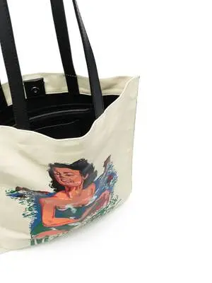 Moschino Illustration-print Tote Bag - Yellow