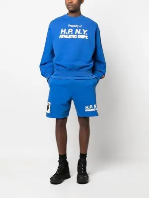 Heron Preston Patch-detail Track Shorts - Blue