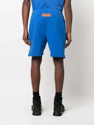 Heron Preston Patch-detail Track Shorts - Blue