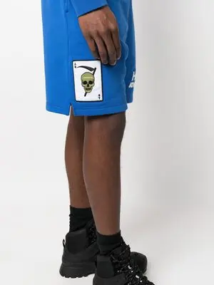Heron Preston Patch-detail Track Shorts - Blue