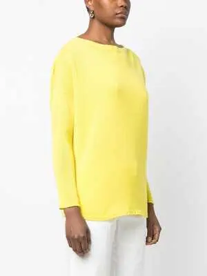 Fabiana Filippi Boat-neck Cashmere Jumper - Yellow