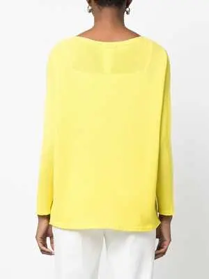 Fabiana Filippi Boat-neck Cashmere Jumper - Yellow