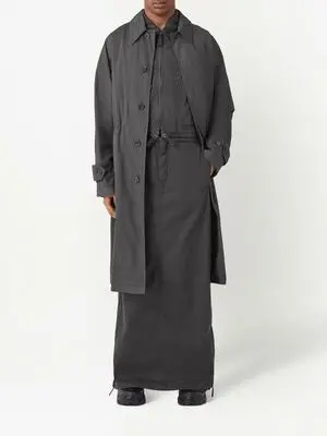 Burberry Cotton Twill Car Coat - Grey