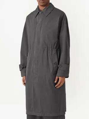 Burberry Cotton Twill Car Coat - Grey